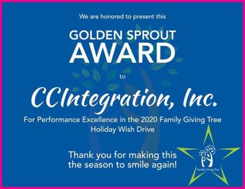 CCI’s 2020 Holiday Gift Drive Receives Top 15 Award! - CCIntegration